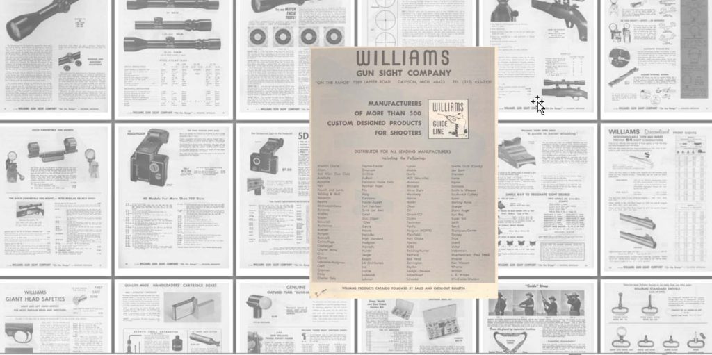 Williams 1970 Gun Sights & Products Catalog - Cornell Publications