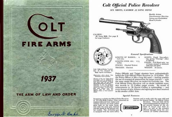 Colt 1937 Fire Arms Gun Catalog - GB - Books at GunBroker.com : 1145769849