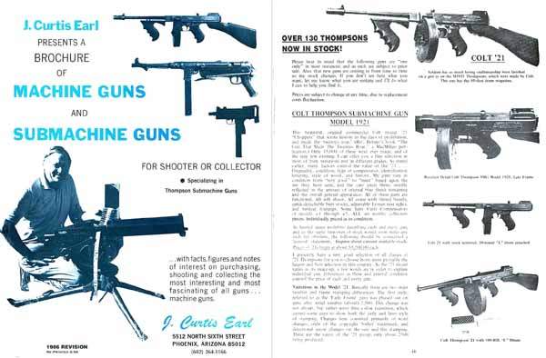 J Curtis Earl's Machine Guns 1986 - Big Investments! - GB - Books at ...